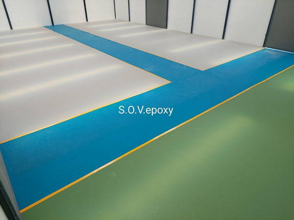 พื้น PU ความหนา 3 มิล - SOV Epoxy Floor ทำพื้นอีพ็อกซี่