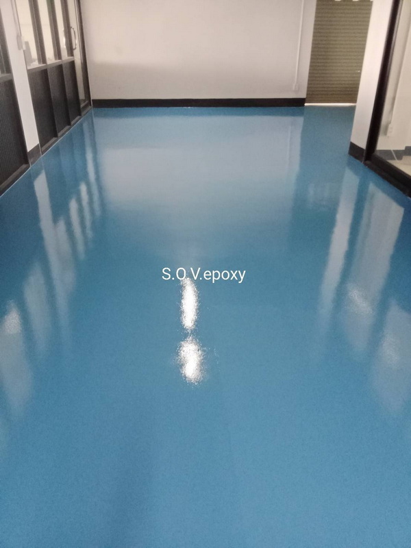 เคลือบพื้น Epoxy coating - SOV Epoxy Floor ทำพื้นอีพ็อกซี่