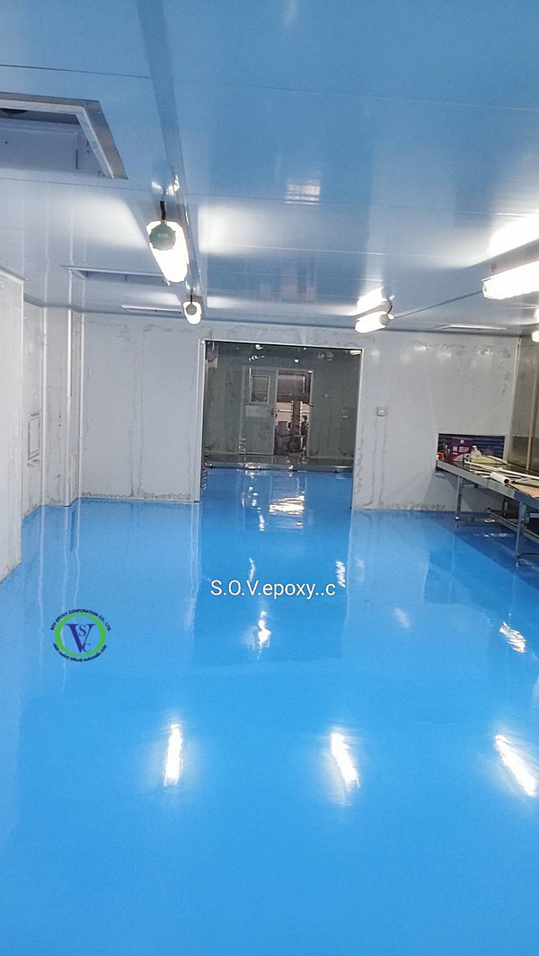 พื้น Epoxy โรงงาน - SOV Epoxy Floor ทำพื้นอีพ็อกซี่