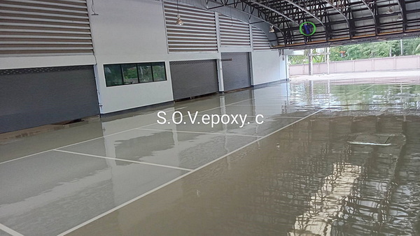 เคลือบพื้น Epoxy ความหนา 2 มิล - SOV Epoxy Floor ทำพื้นอีพ็อกซี่