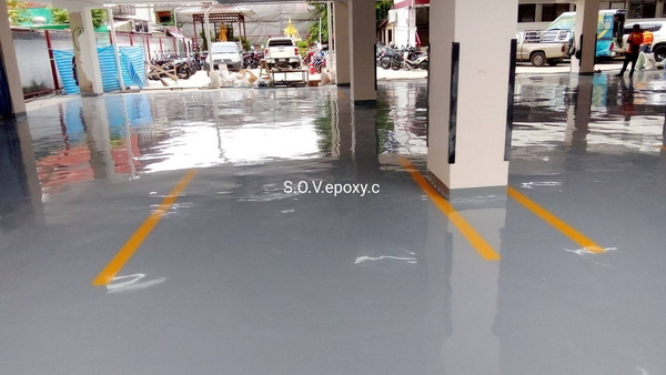 พื้น Epoxy Self-leveling - SOV Epoxy Floor ทำพื้นอีพ็อกซี่