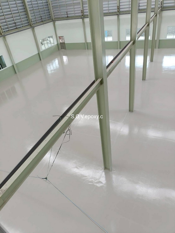 พื้น Epoxy โรงงานอุตสาหกรรม - SOV Epoxy Floor ทำพื้นอีพ็อกซี่